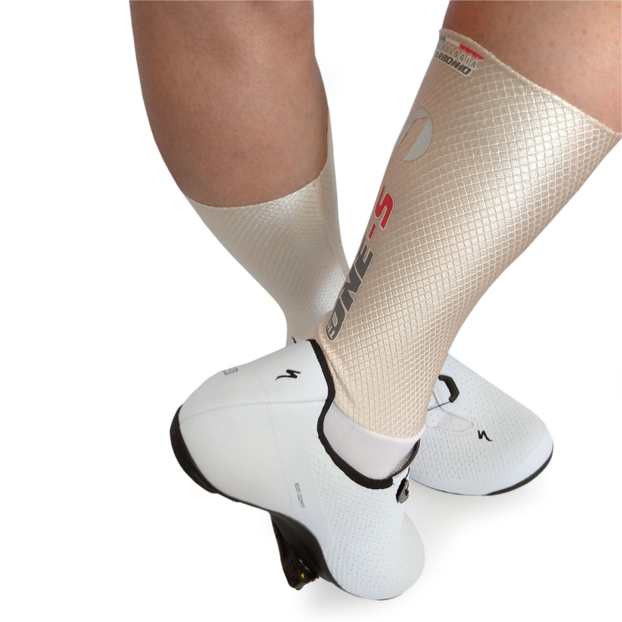 Meia Carbon Bege – The One Cycling